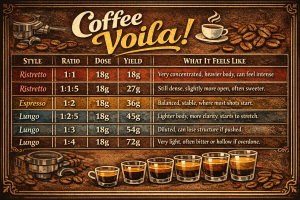 Espresso Ratio Chart (Printable Brew Guide)